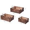 Amazon.com: TIMRIS Set of 3 Rustic Wood Nesting Crates, Farmhouse ...