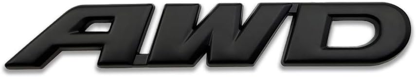 Amazon.com: 3D Chrome Metal AWD Car Emblem Large All Wheel Drive Logo ...