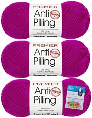 Amazon.com: Premier Yarns Everyday Soft Worsted Anti-Pilling Yarn - 3.5 ...