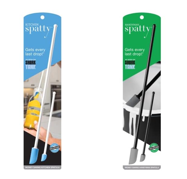 Amazon.com: Spatty Daddy Mini Spatula (6 and 12 Inch) 2-Pack. Shark ...