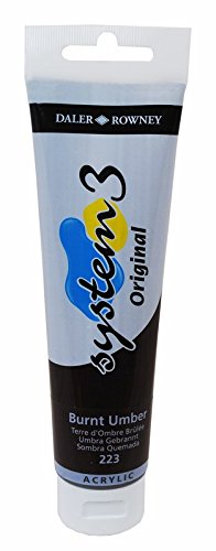Daler-Rowney System 3 Original 150ML Brown/Grey/White/Black (Burnt ...