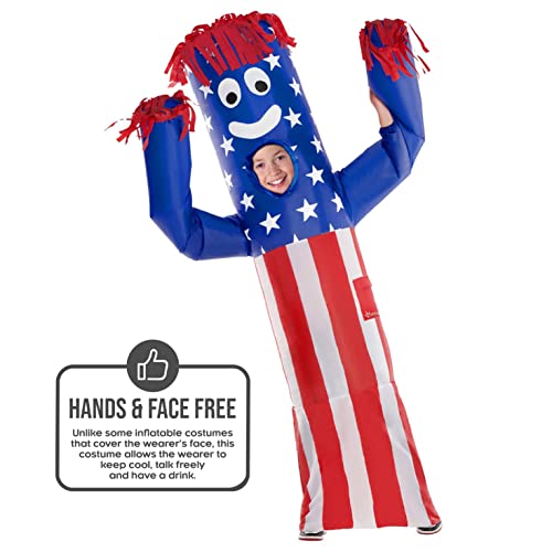 Morph Wacky Inflatable Inflatable Costume, Wavy Arm Guy Costume Kids ...