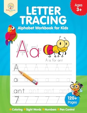 Letter Tracing Alphabet Workbook for Kids: Learning to write letters ...
