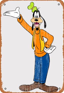 Amazon.com : Vintage Tin Signs Goofy Retro Cartoon Character Worn Look ...