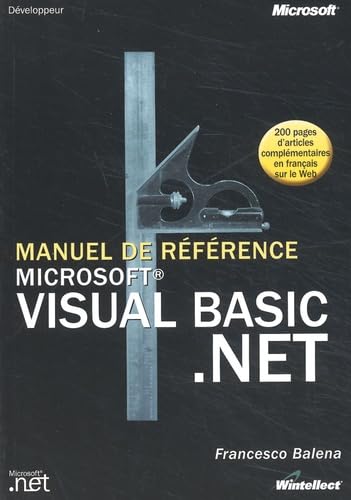 Amazon.fr - Manuel de reference microsoft visual basic .net - langages et programmation - livre ...