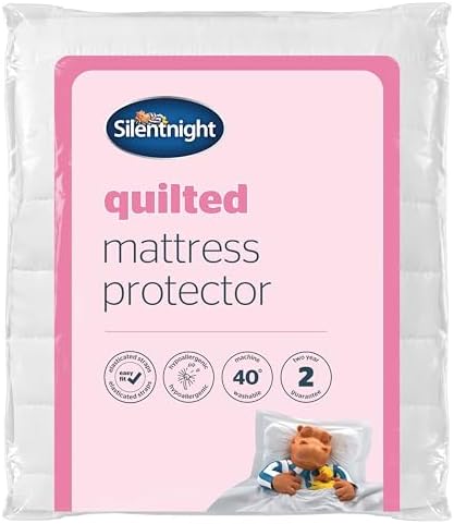 Silentnight Quilted Mattress Protector – Premium Luxury Soft Cosy ...