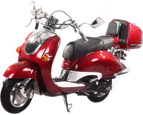 Amazon.com: Classic Retro Scooter, Vintage Style 150cc Motor Scooter in ...