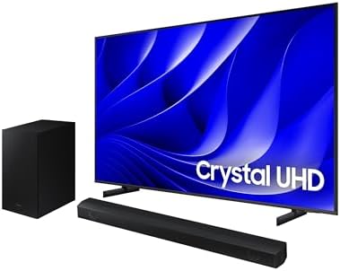 Samsung Combo Smart Big TV 75" Crystal UHD 4K 75DU8000 2024 + Soundbar HW-B550/ZD | Amazon.com.br