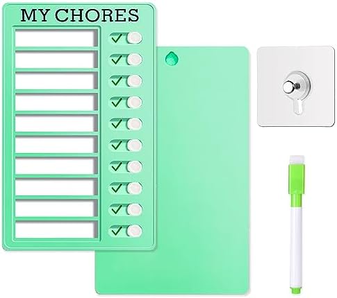 Amazon.com : Erasable Chore Chart for Kids with Markers and Wall Hook ...