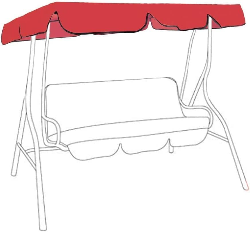 Judy1980 Toile de Balancelle de Jardin 3 Places Imperméable,Toit de ...