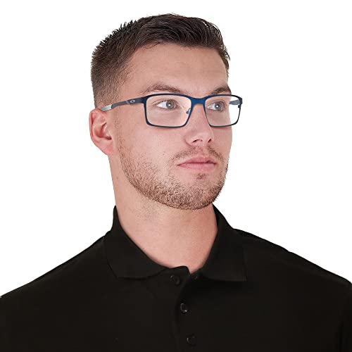 Buy Oakley Men's OX3232 Base Plane Rectangular Metal Eyeglass Frames ...