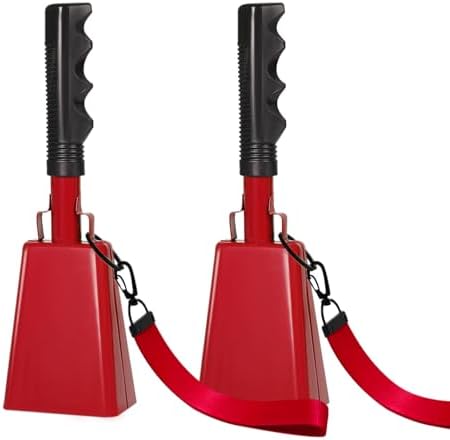 Amazon.com: HEYLEAYAR 10Inch Cowbells with Handle for Sporting Events ...