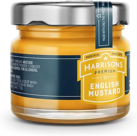 English Mustard Mini Jar (Case of 72) : Amazon.co.uk: Grocery