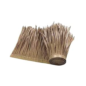 CALANDIS® Palm Thatch Roll Straw Mats Decorate Straw Roofing Panel for ...