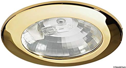 Amazon.com: Osculati Golden Halogen Glass Spotlight with Reflector 12V 20W