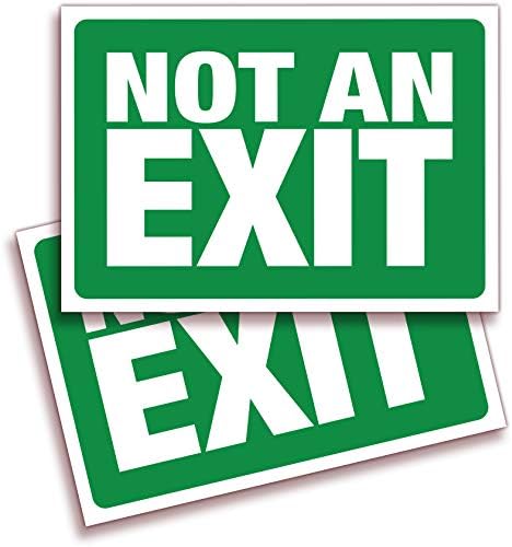 Amazon.com: iSYFIX Exit Signs Stickers – 2 Pack 10x7 Inch – Premium ...