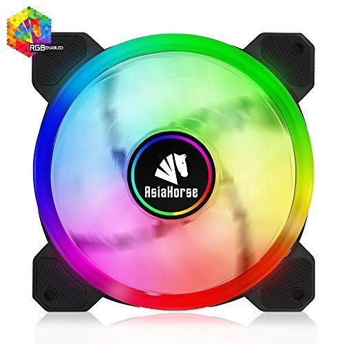 Amazon.com: Asiahorse UFOII RGB LED 120mm Case Fan,Quiet Edition High ...