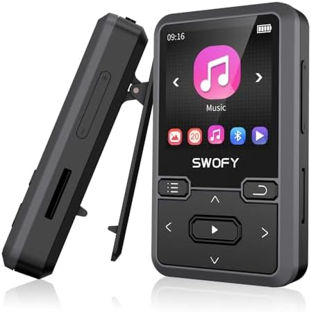 Amazon.com: YOTON MP3 Player with Bluetooth 5.2, 64GB Mini HiFi-Music ...