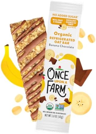 Amazon.com: Once Upon a Farm | Refrigerated Oat Bar | Banana Chocolate ...
