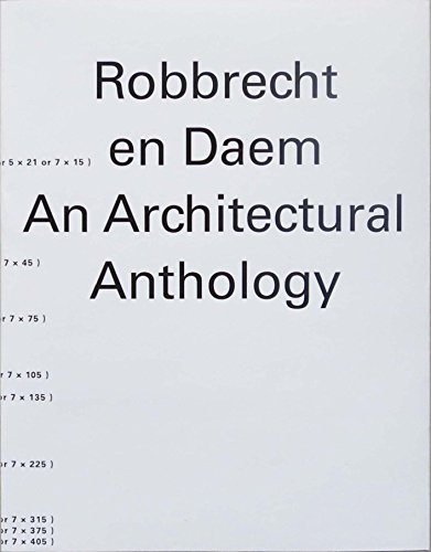 Robbrecht en Daem: An Architectural Anthology | Amazon price tracker ...