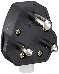 Anchor by Panasonic 25A 3 Pin PlugTop 240V (Matte Black, Pack of 6 ...