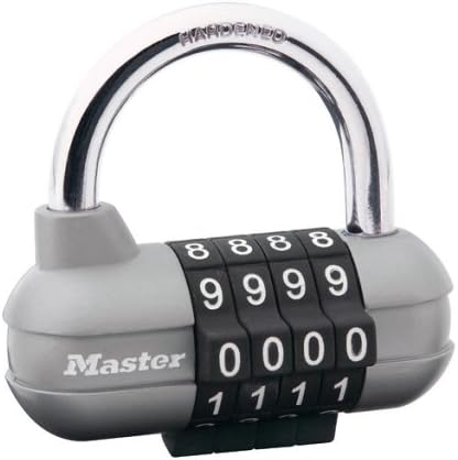 Master Lock 1520D Resettable Combination Padlock, Gray/Black - Amazon.com