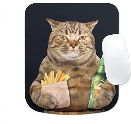 Amazon.com: MMDW Funny Cat Mouse Pad, Ergonomic Mouse Pad with Wrist ...
