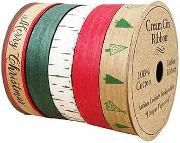 Amazon.com: 100% Biodegradable Natural Cotton Curling Ribbon - 5 Style ...