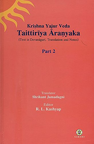 Buy Krishna Yajur veda Taittiriya Aranyaka (Text in Devnagari ...