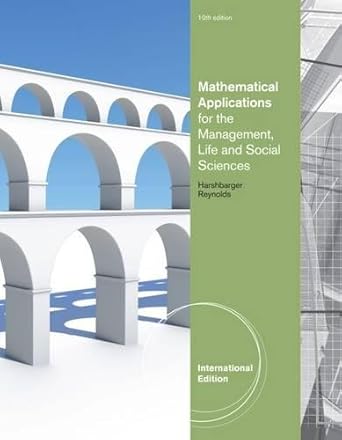 Buy MATHEMATICAL APPLICATIONS FOR THE MANAGEMENT, LIFE, AND SOCIAL ...