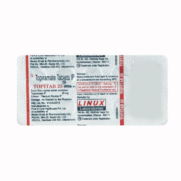 Topitab 25Mg - Strip of 10 Tablets : Amazon.in: Health & Personal Care
