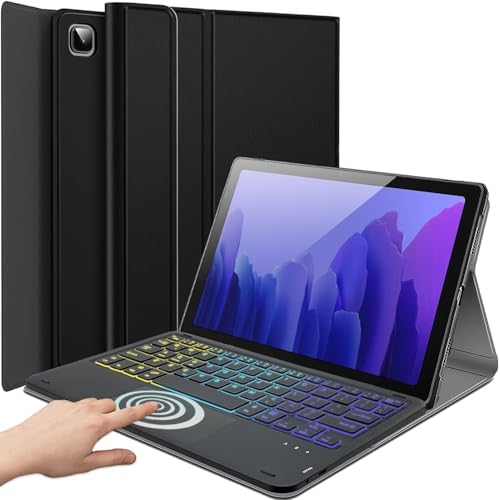 Amazon.com: DKAHOEE Backlit Touchpad Keyboard Case for Samsung Galaxy ...