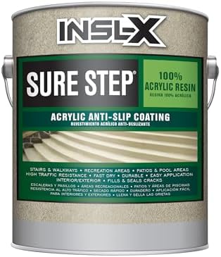 INSL-X Sure Step Acrylic Anti-Slip Paint, Desert Sand, 1 Gallon (Pack ...
