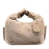 ・ブランド:Lakeruta・【シンプルでファッショナブル】シンプルでオシャレなショルダーバッグです。 可愛いモコモコ、ふわふわのファーバッグです。・【さまざまなシーンで】通勤・通学・旅行シーンにも重宝するアイテムです。ファスナー付きで安心...