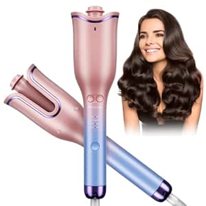 Amazon.com: MOERAE Curling Iron with Auto Spin, 4 Temperature Settings & 1" Rotating Barrel, 360 ...