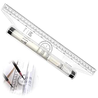 Amazon.com: Rovepic Measuring Rolling Ruler Plastic Multifunctional ...