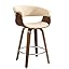 Amazon.com: Bekrvio Bar Stools Set of 3 Swivel Bar Stools with Walnut ...