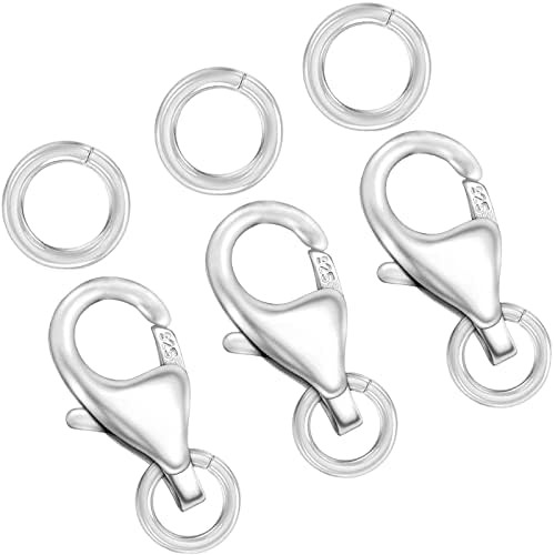 Amazon.com: Ofiuny Lobster Clasps for Jewelry Making S925 Lobster Claw ...