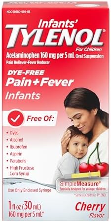 Amazon.com: Infants' Tylenol Acetaminophen Liquid Medicine, Grape, 2 fl ...