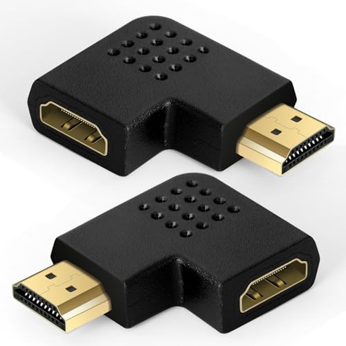 AXFEE HDMI Angle Adapter, 8K HDMI Angle Plug, HDMI 90 and 270 Degree ...