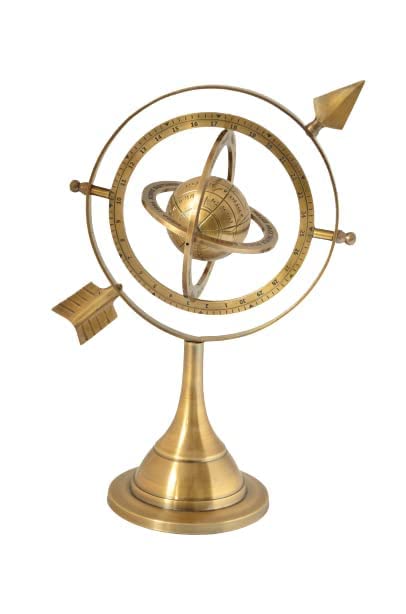 Buy Antique Astrolabe Brass Sphere 10" Brass Tabletop Armillary ...