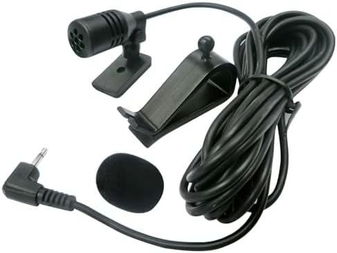 3.5mm Car Microphone, HD Voice Assembly Mic with 3m/9.8ft Cable, Plug ...