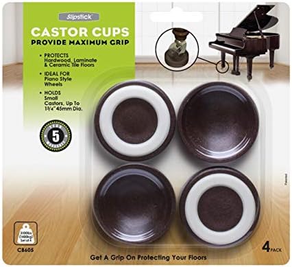Slipstick CB605 Floor Protectoring Castor Cups with Non Slip Rubber ...