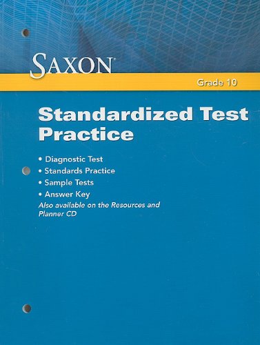 Amazon | Saxon Math Geometry: Standardized Test Practice Grade 10 ...