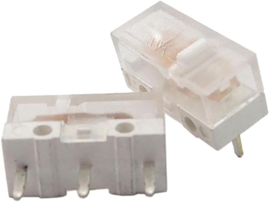 Amazon.com: Acinkeety 2Pcs HUANO Transparent White Mouse Micro Switch ...