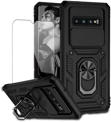 Case for Samsung Galaxy S10 Plus S10+ Cover - Includes 2 Tempered ...