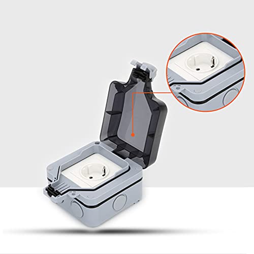 Outdoor Socket Garden Waterproof Socket Surface-Mounted Outdoor IP66 ...