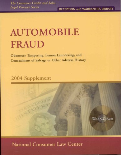 Automobile Fraud 2004 Supplement: Jonathan Sheldon, Carolyn Carter ...