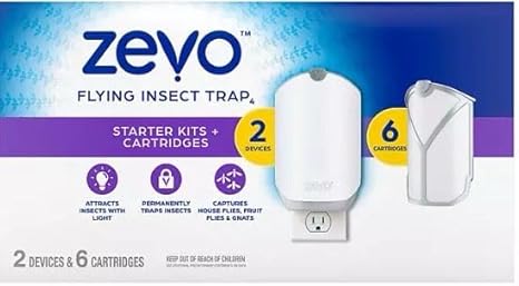 Amazon.com : Zevo MAX Flying Insect Trap + Zevo Flying Insect Trap, Fly ...