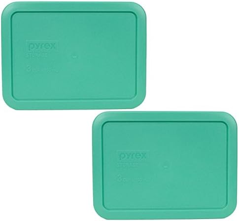 Amazon.com: Pyrex 7210-PC 3-Cup Turquoise Rectangle Plastic Food ...